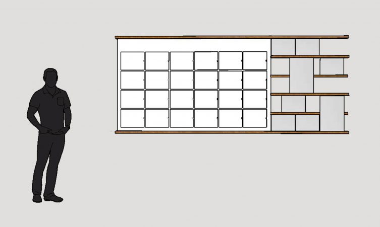 Custom Office Communication Boards and Tack Walls | Moss | Sample Item